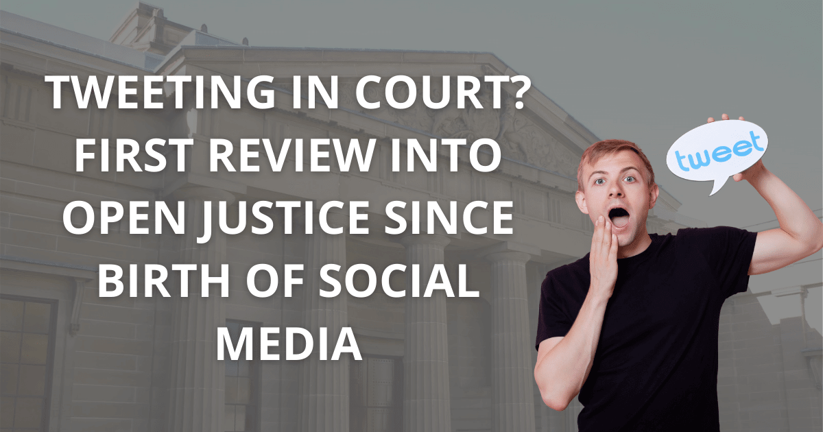 Twitter in court? 1st open justice review since social media