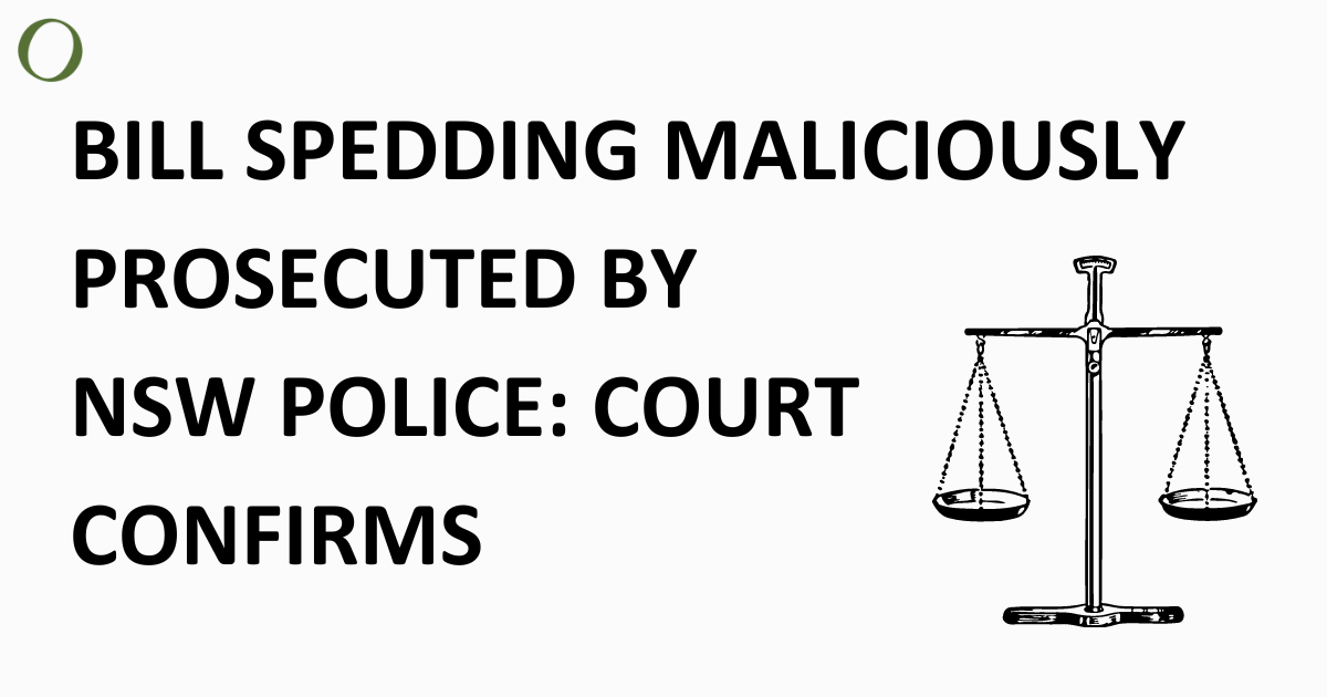 Bill Spedding wins malicious prosecution case